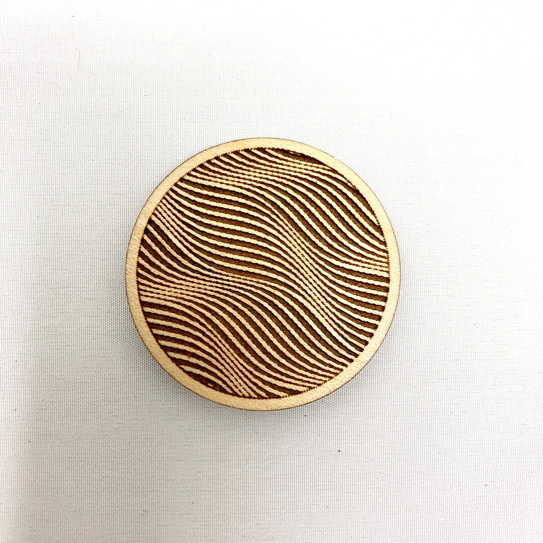 Fridge Magnet Dune 3D Optical Illusion Design Wood Magnet - Etsy