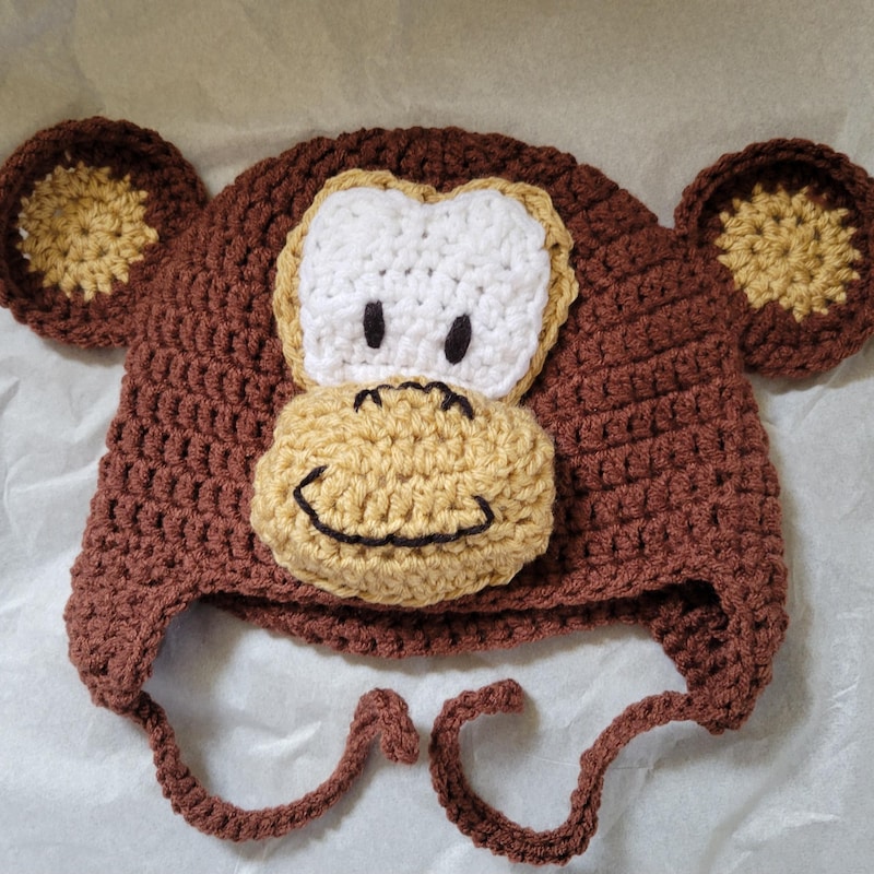 Crochet Monkey Hat - Etsy