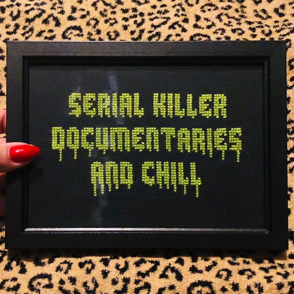 Serial Killer Cross Stitch - Etsy