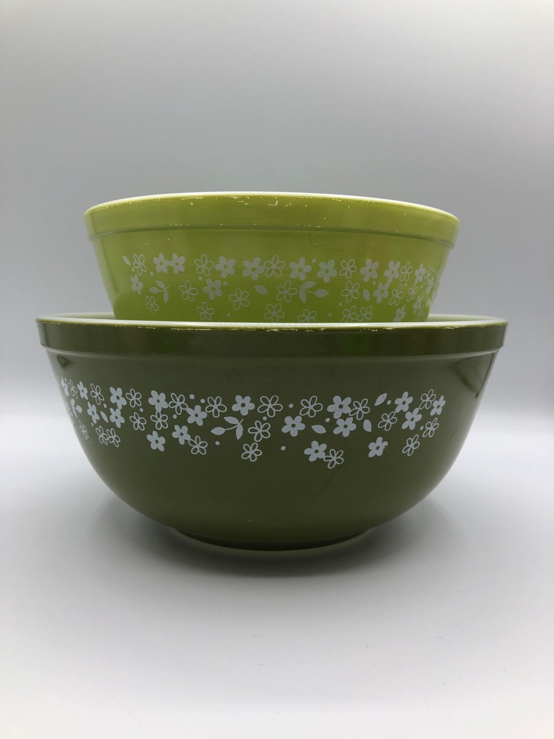 Pyrex Spring Blossom/crazy Daisy 402 and 403, Made in USA - Etsy