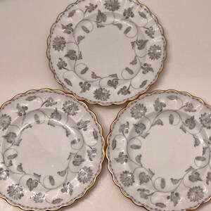 Spode Copeland Colonel Gray, Gold Trim, Bread & Butter Plates, Set of ...