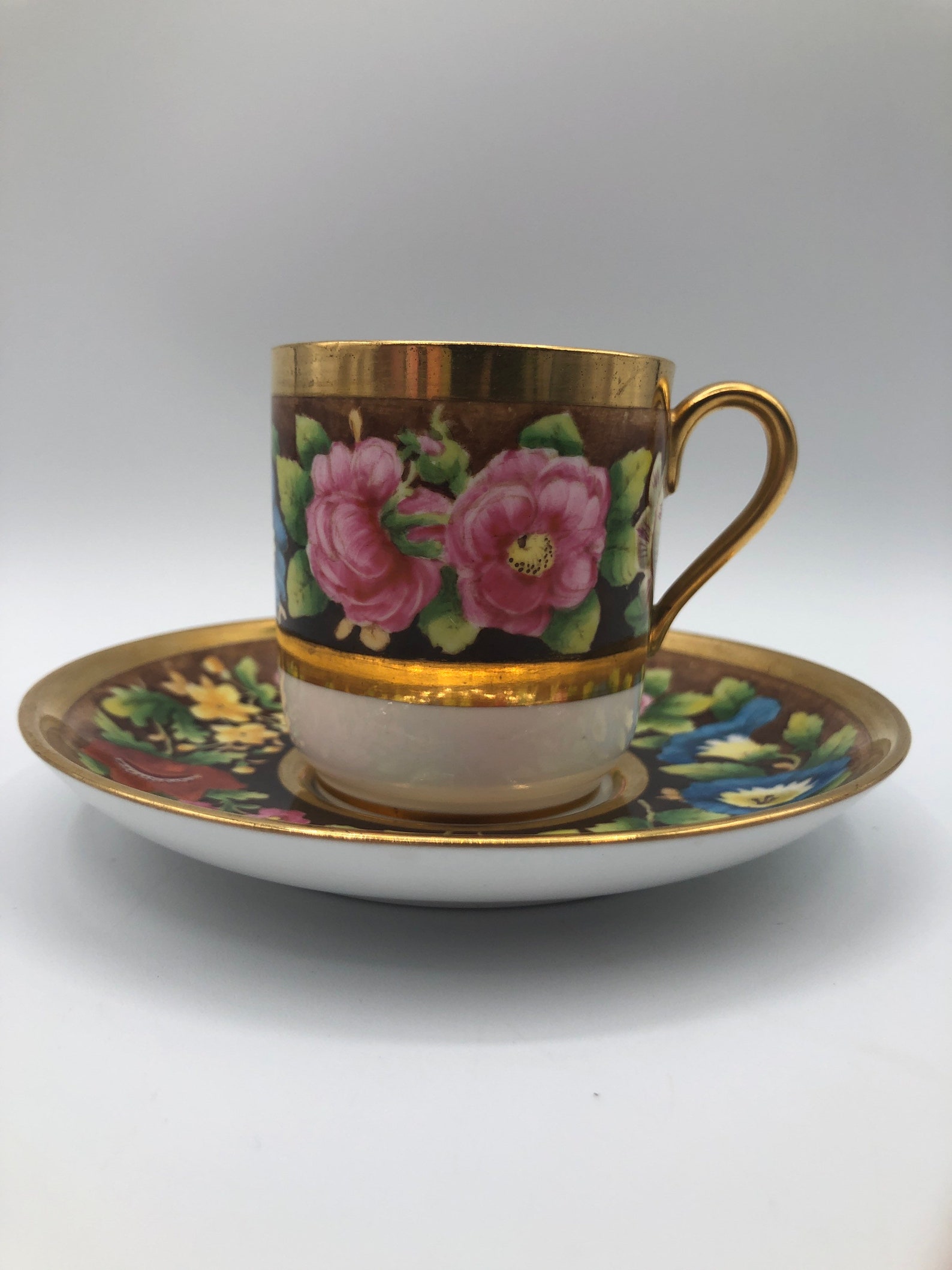 RARE Spode Copeland Floral Demitasse T.G. Goode and Co. Hand - Etsy
