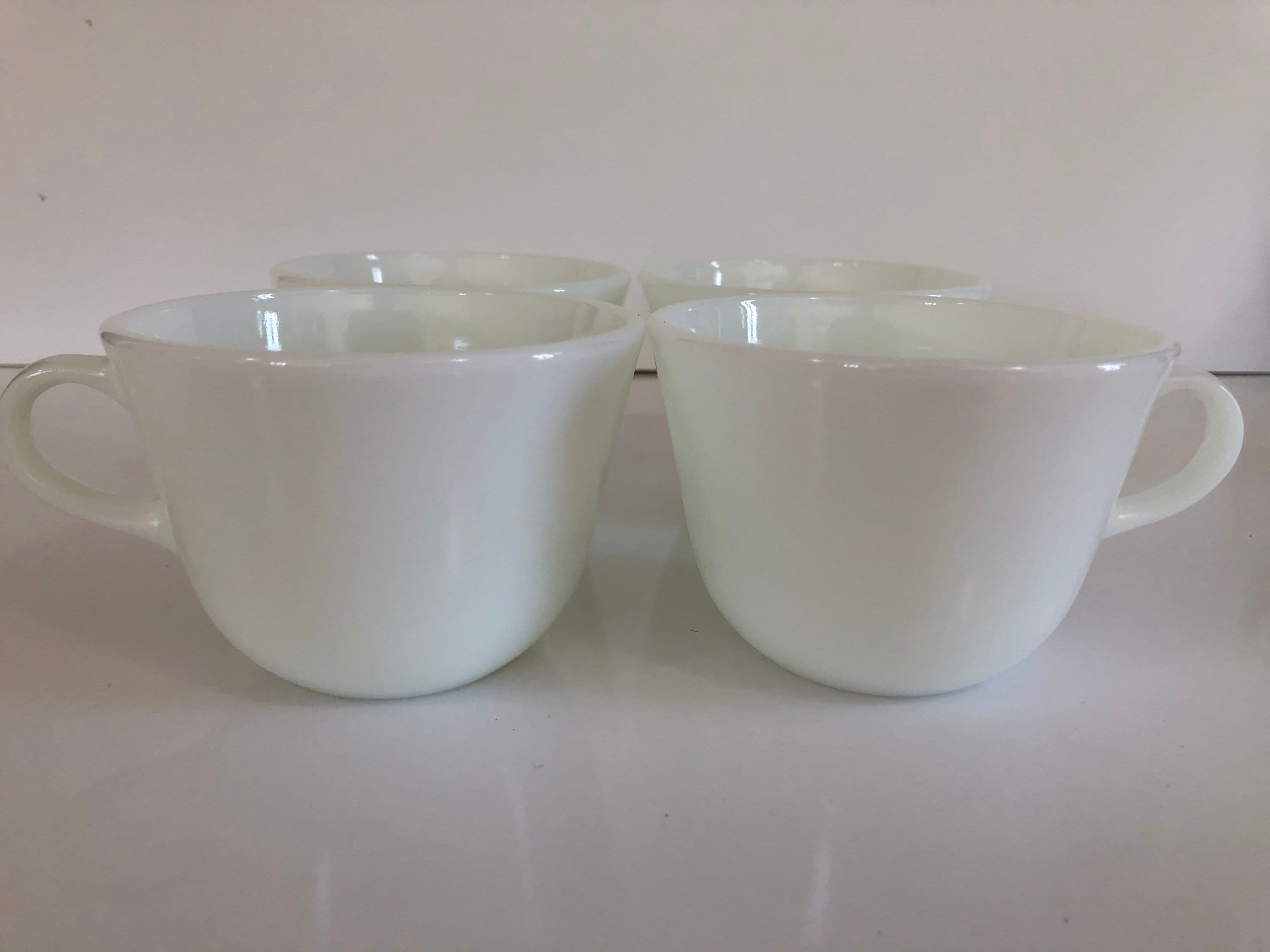 Pyrex Ware Coffee Mugs Pyrex Coffee Mugs White Tea Cups Set - Etsy