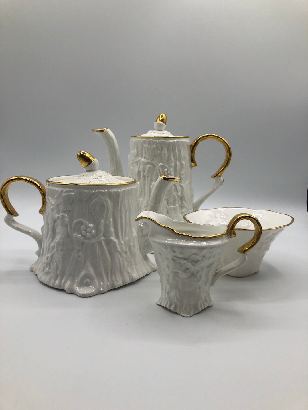 Antique Old English Oak Tea Set, Royal Stafford, Made in England - Etsy