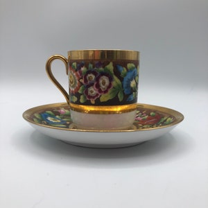 RARE Spode Copeland Floral Demitasse, T.G. Goode and Co., Hand Painted Spode Demitasse Cup and ...