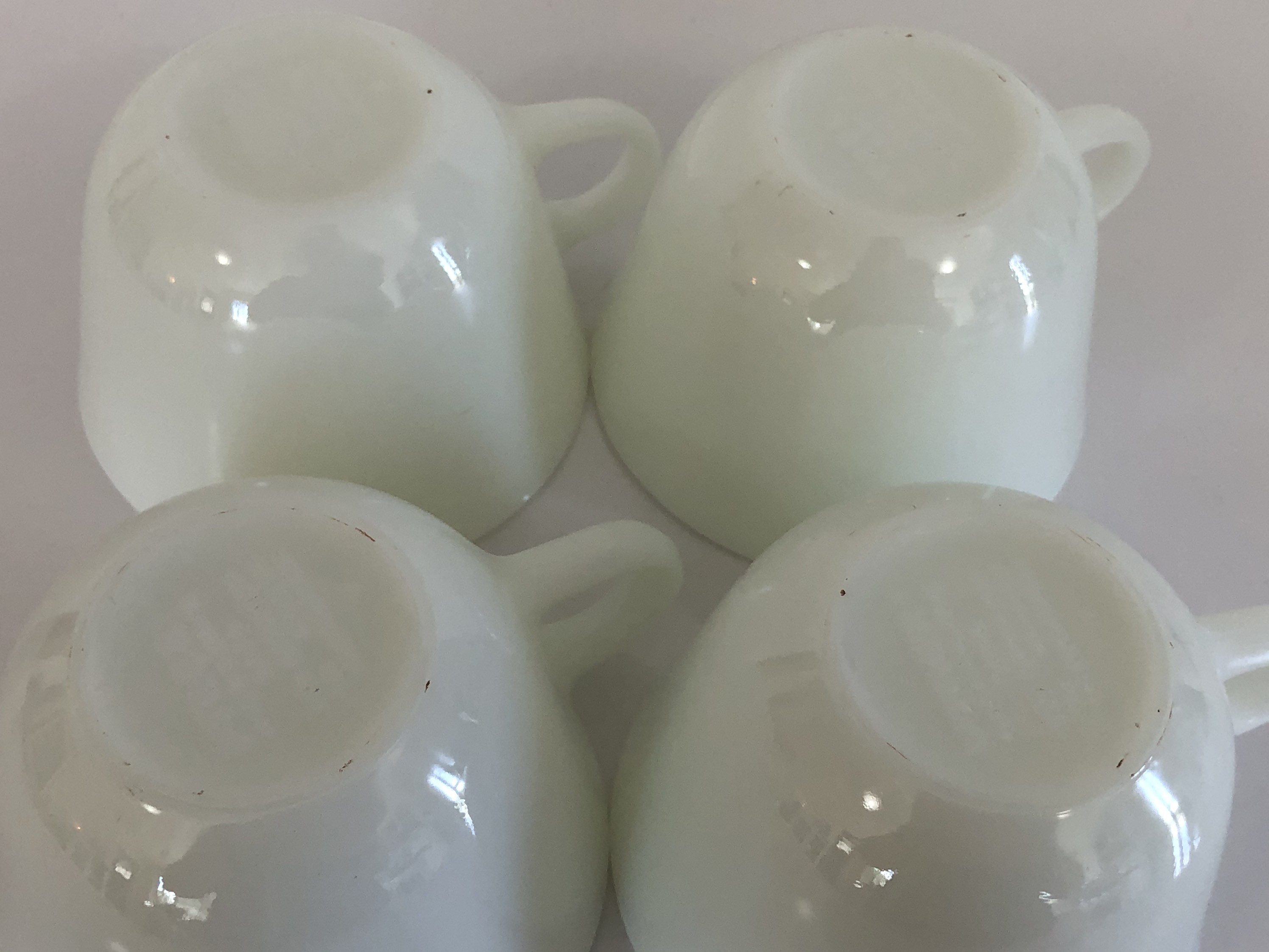 Pyrex Ware Coffee Mugs Pyrex Coffee Mugs White Tea Cups Set | Etsy