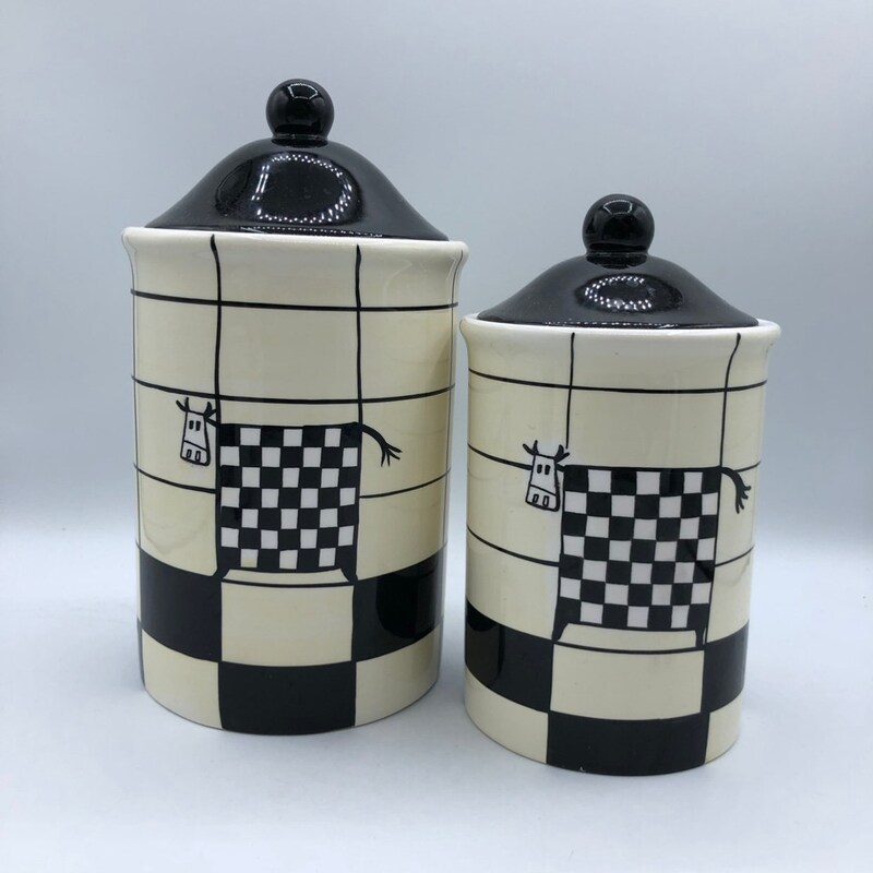 Cow Canisters - Etsy
