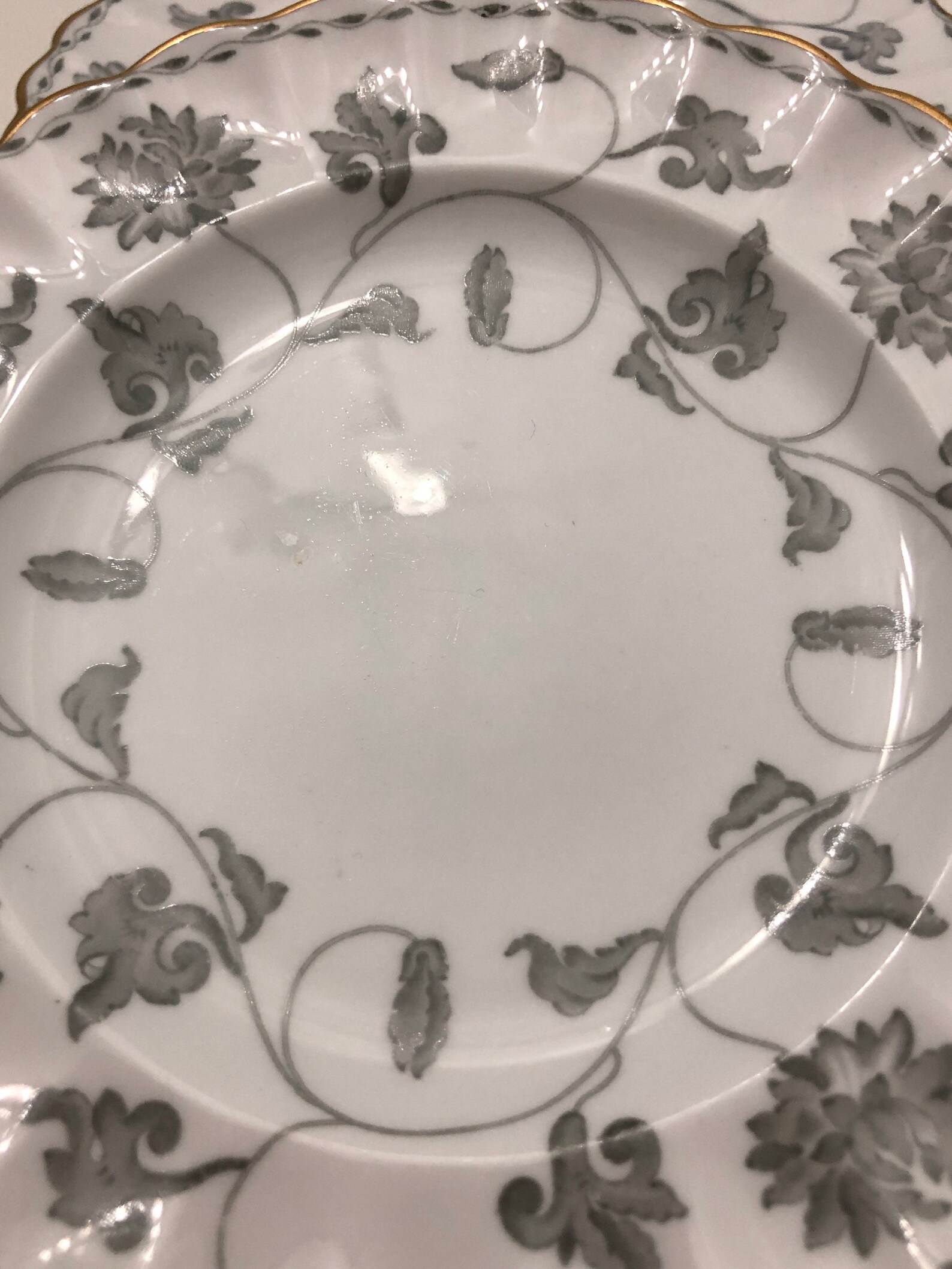 Spode Copeland Colonel Gray Gold Trim Bread & Butter Plates | Etsy