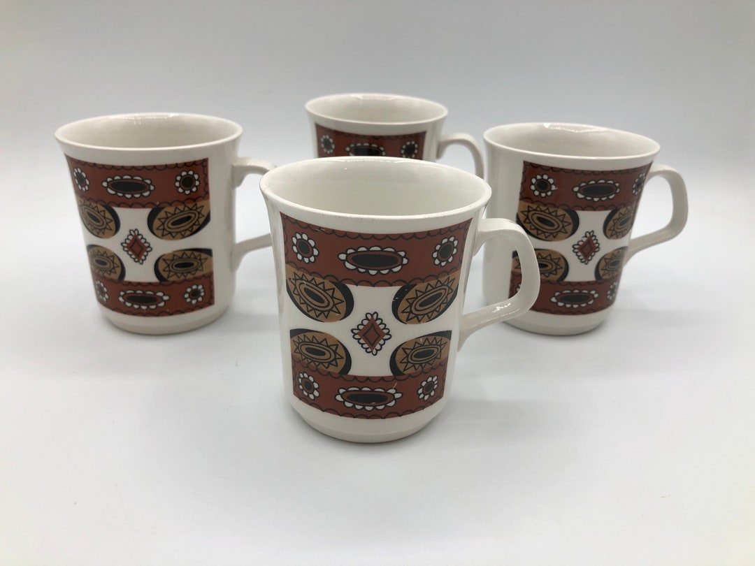 Maori Pattern by Meakin, Mid Century Tea/coffee/espresso Cups ...