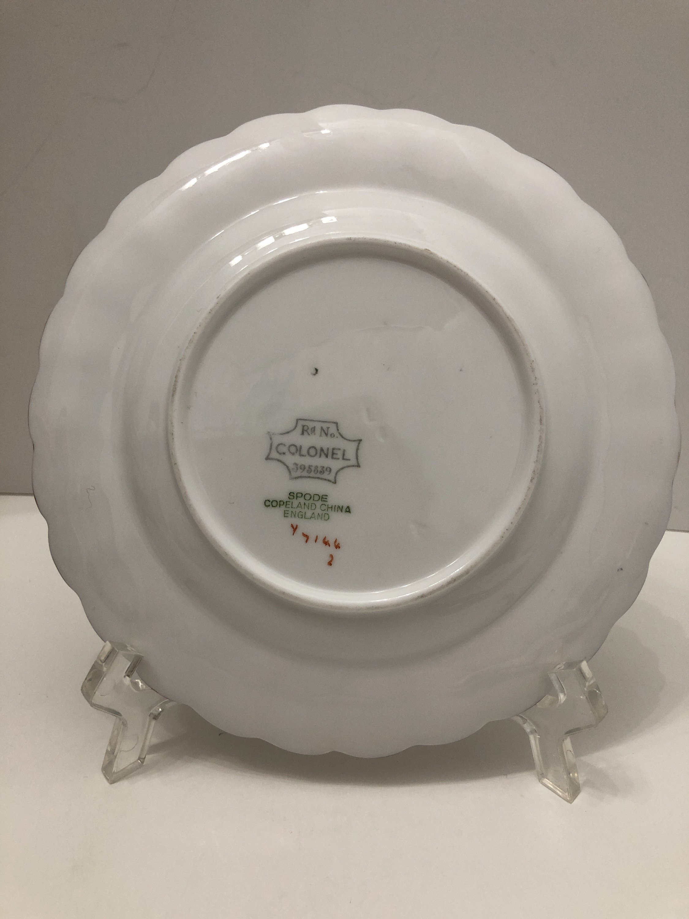 Spode Copeland Colonel Gray Gold Trim Bread & Butter Plates | Etsy