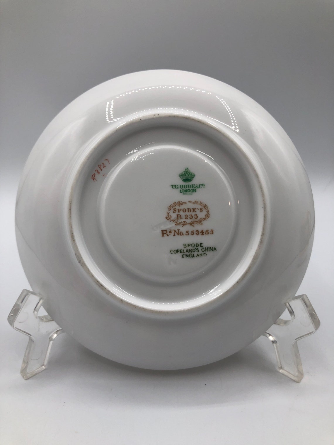 RARE Spode Copeland Floral Demitasse T.G. Goode and Co. Hand - Etsy