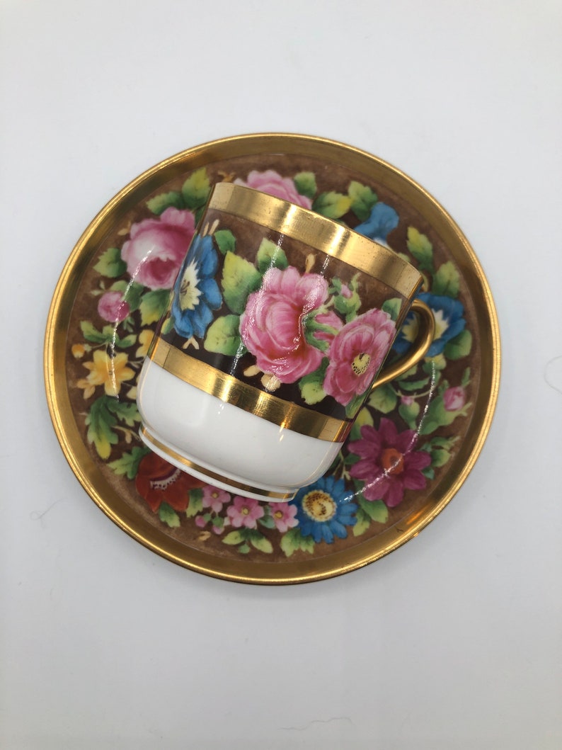 RARE Spode Copeland Floral Demitasse T.G. Goode and Co. Hand - Etsy