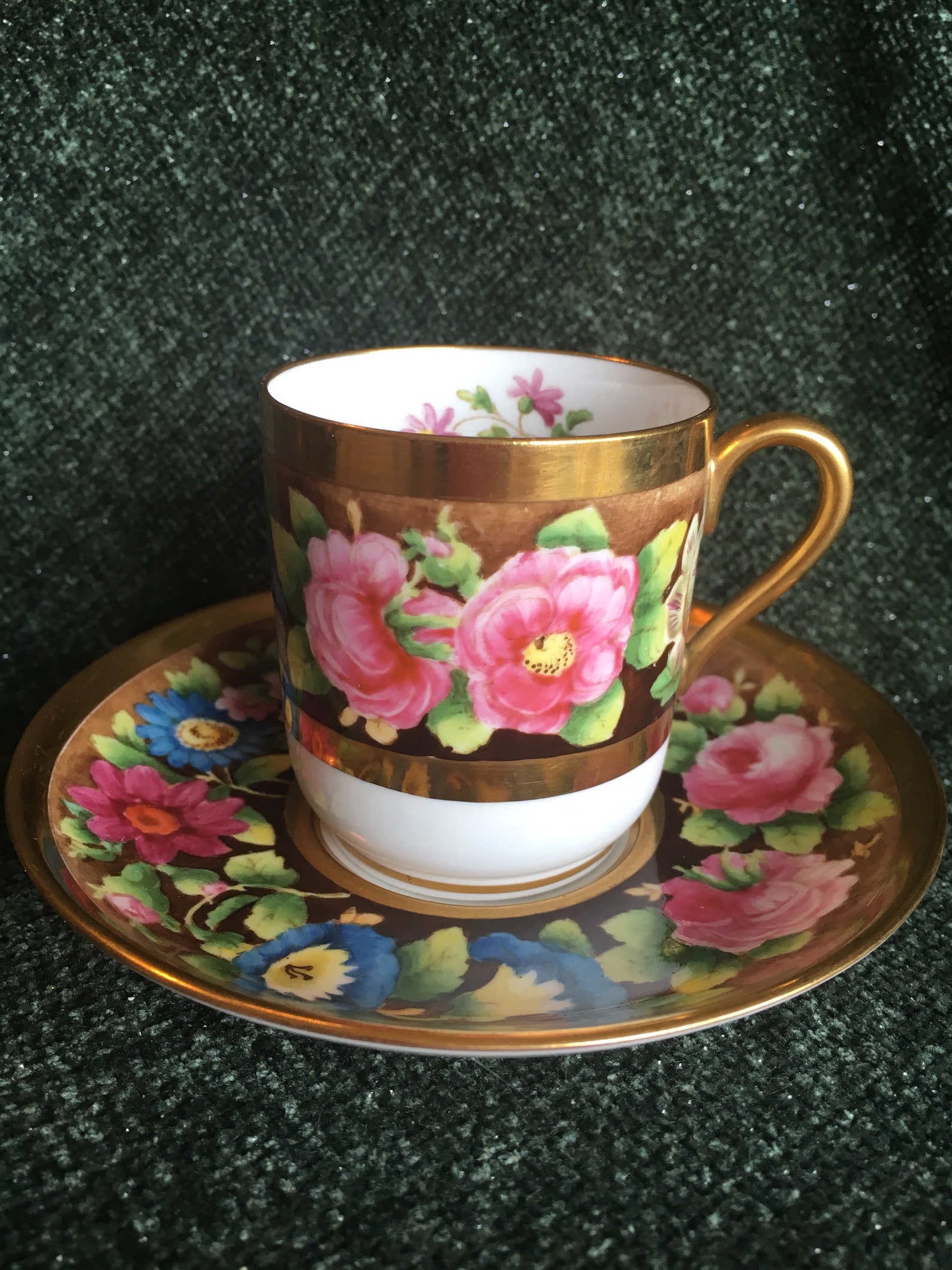 RARE Spode Copeland Floral Demitasse T.G. Goode and Co. Hand | Etsy