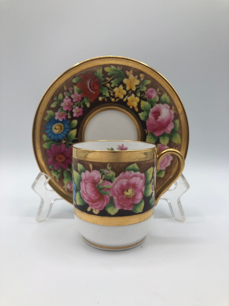 RARE Spode Copeland Floral Demitasse T.G. Goode and Co. Hand - Etsy