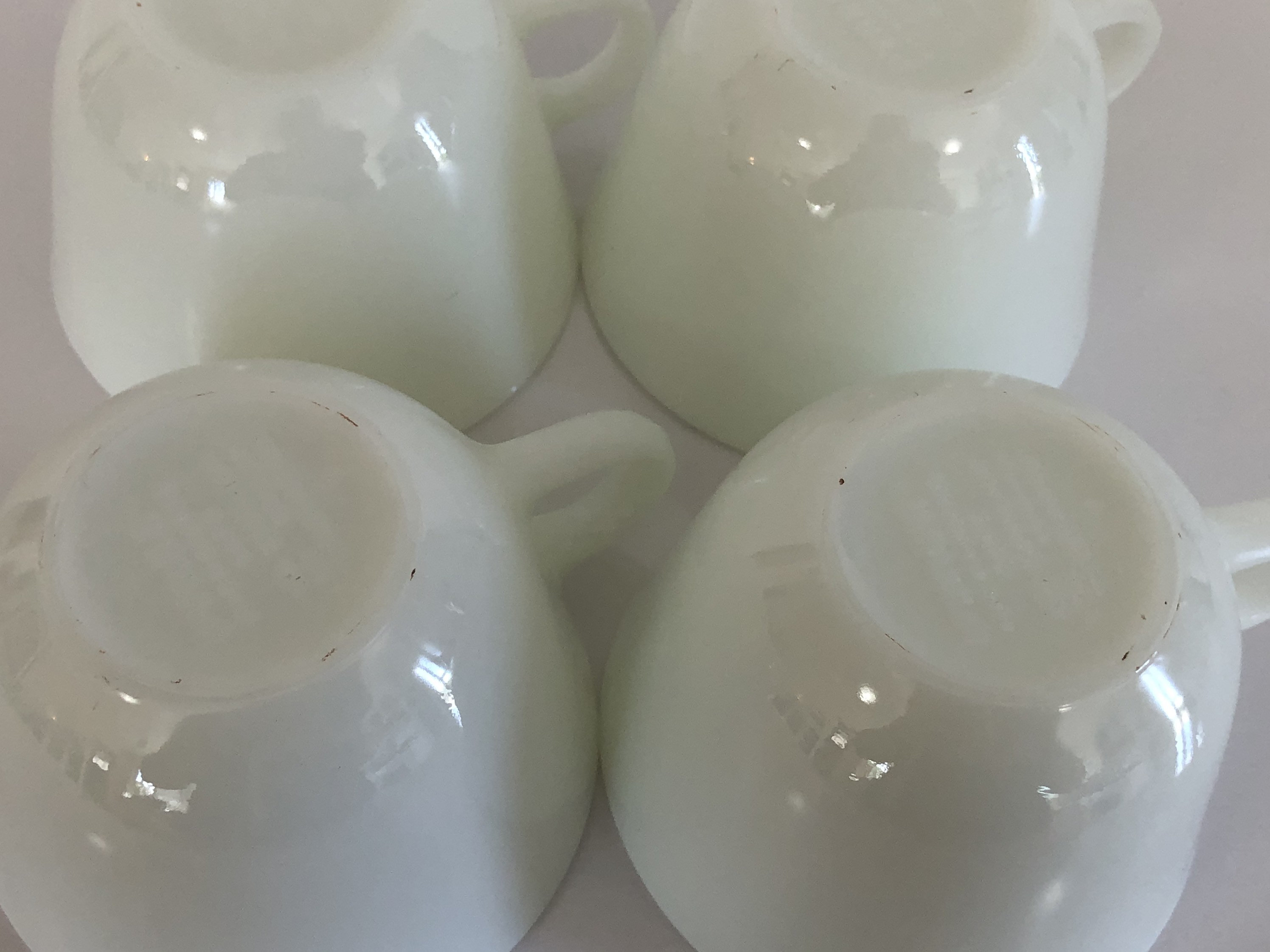 Pyrex Ware Coffee Mugs Pyrex Coffee Mugs White Tea Cups Set - Etsy