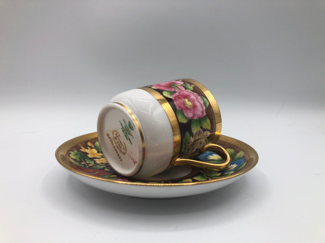 RARE Spode Copeland Floral Demitasse T.G. Goode and Co. Hand - Etsy