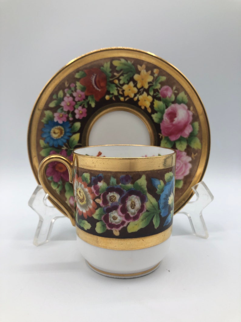 RARE Spode Copeland Floral Demitasse T.G. Goode and Co. Hand - Etsy