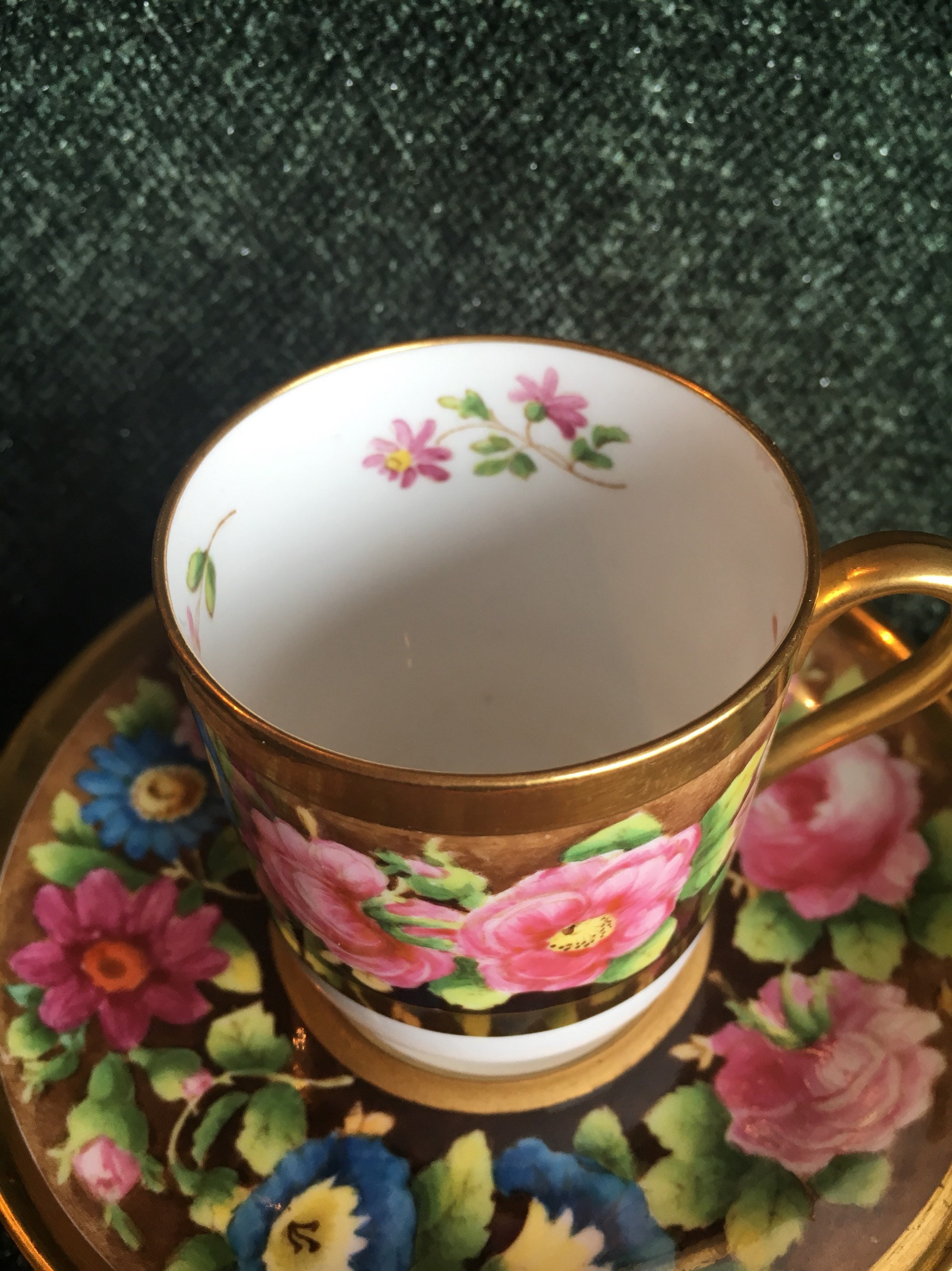 RARE Spode Copeland Floral Demitasse T.G. Goode and Co. Hand | Etsy