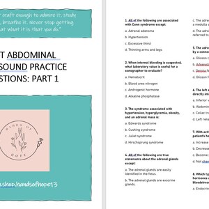 Ultrasound Abdomen Practice Questions Part 1 Registry ARRT 210 ...