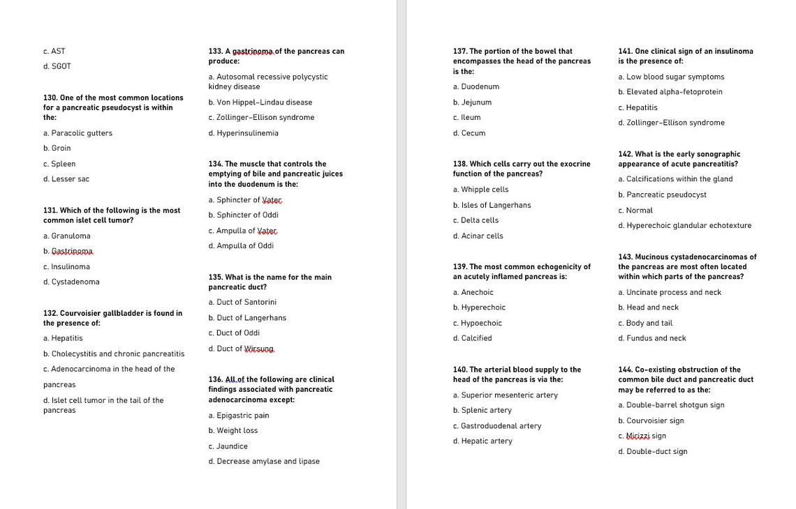 Ultrasound Abdomen Practice Questions Part 1 Registry ARRT - Etsy