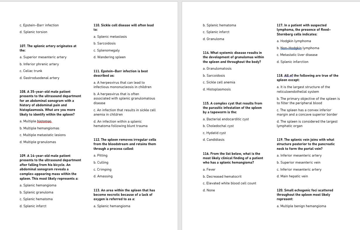 Ultrasound Abdomen Practice Questions Part 2 Registry ARRT 210 ...
