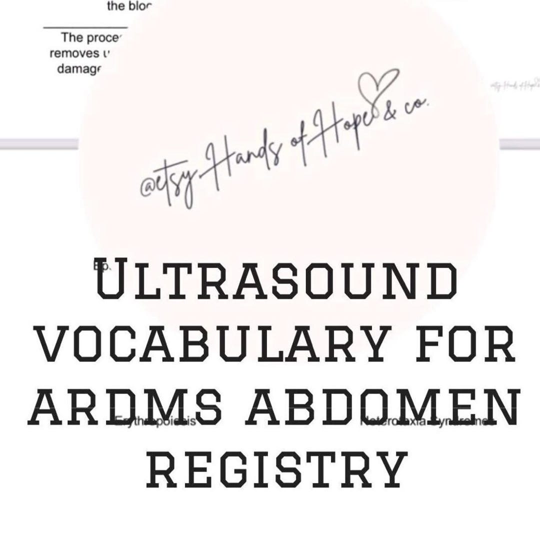 Ultrasound Vocabulary Study Cards : ARDMS Abdomen - Liver - Gallbladder ...