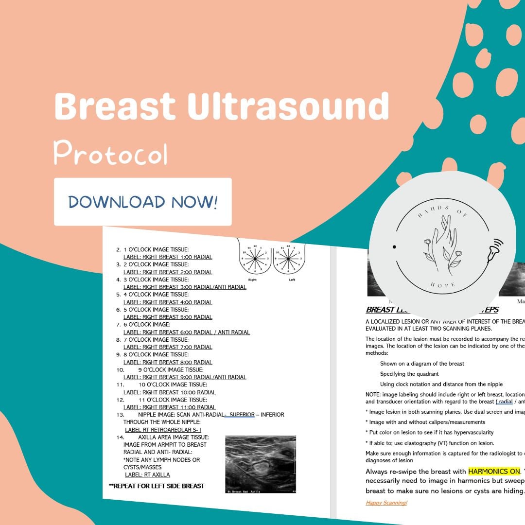 Breast Ultrasound Protocol How To All You Need To Know To Etsy