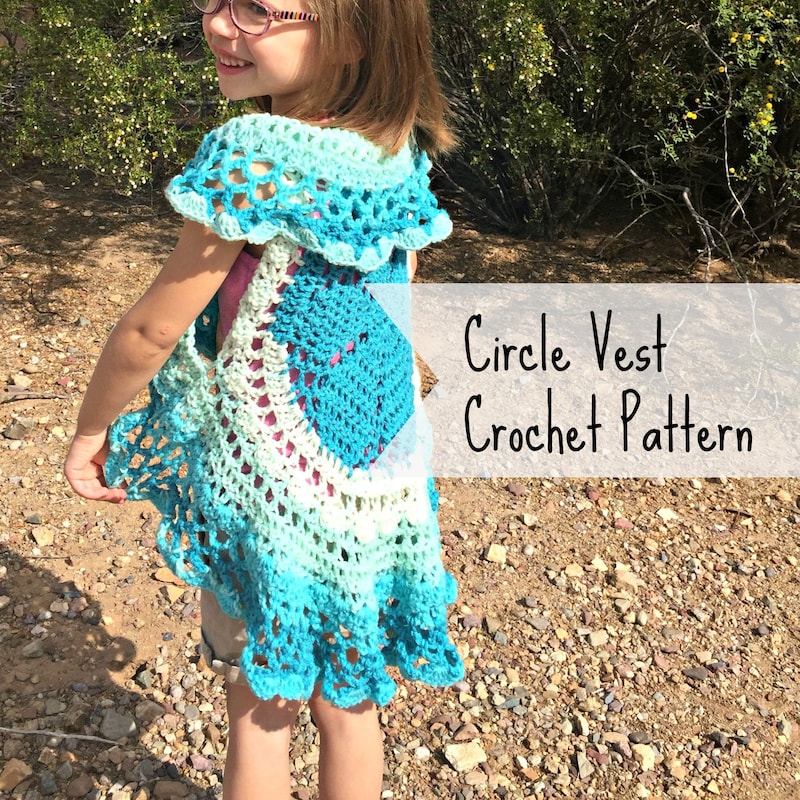 Crochet Mandala Circle Vest - Etsy