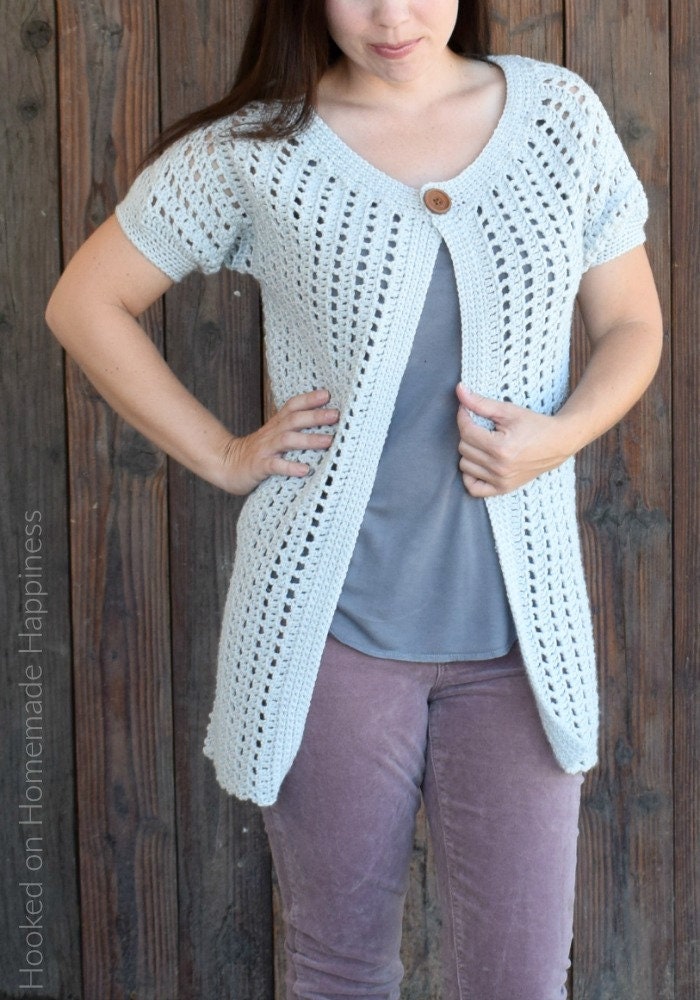Casual Cardi Crochet Cardigan Pattern - Etsy