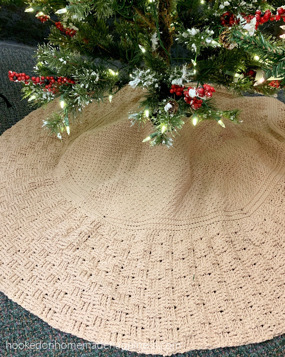 Country Christmas Tree Skirt Crochet Pattern - Etsy