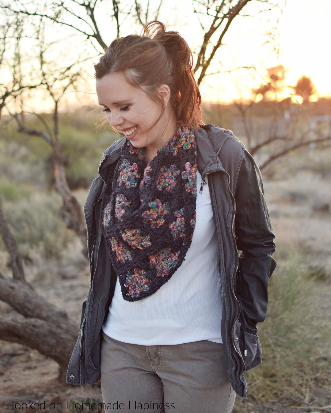 Granny Square Cowl Crochet Pattern - Etsy