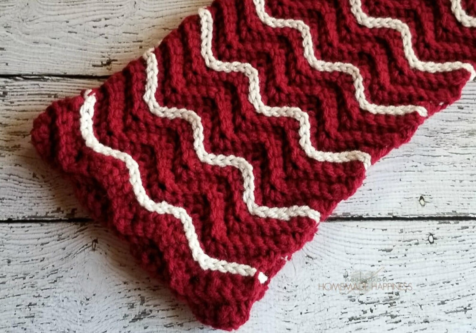 Textured Ripple Cowl Crochet Pattern - Etsy