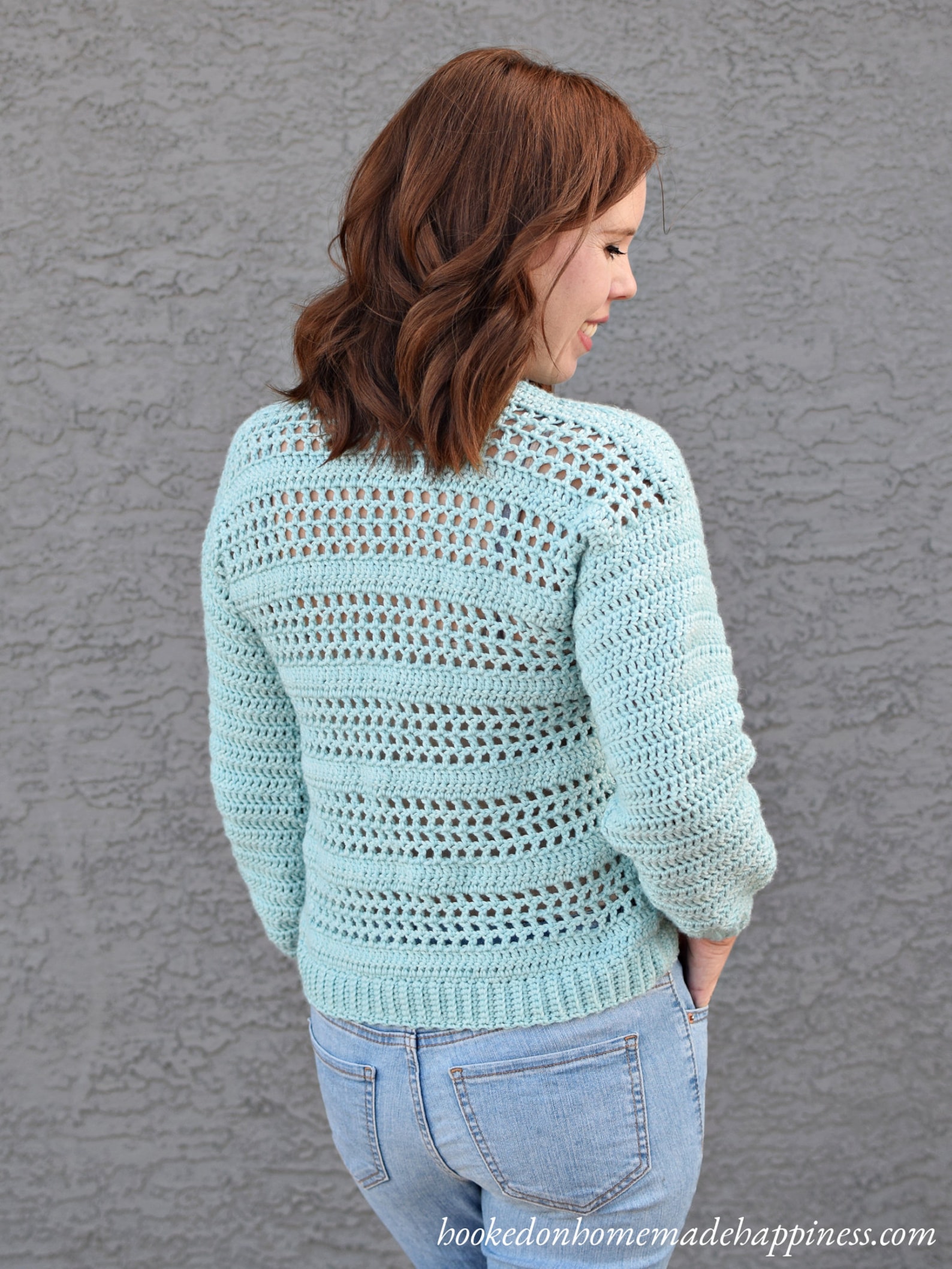 Simple Eyelet Sweater Crochet Pattern - Etsy