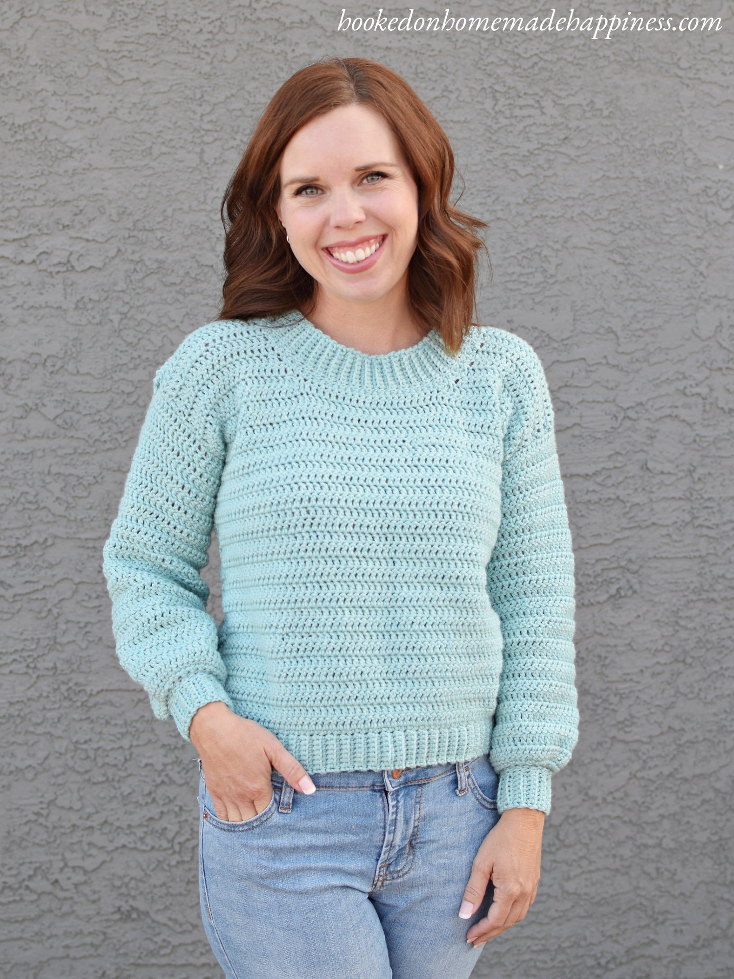 Simple Eyelet Sweater Crochet Pattern - Etsy