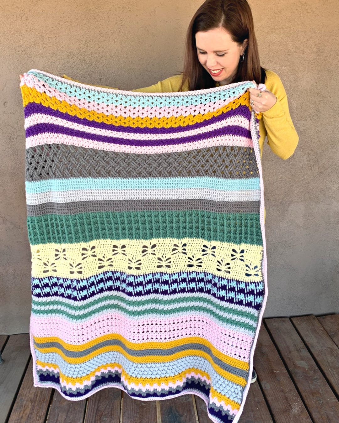 Stitch Sampler Scrapghan Crochet Pattern - Etsy