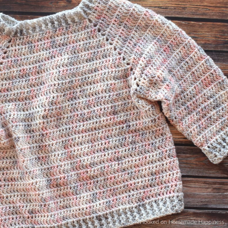 Everyday Raglan Sweater Crochet Pattern | Etsy