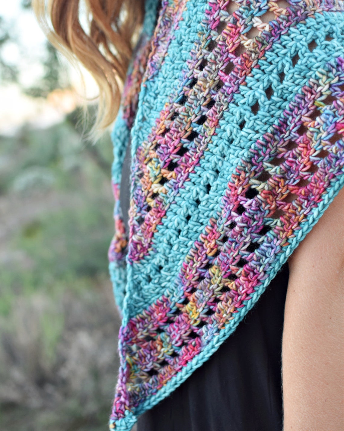 Stained Glass Wrap Crochet Pattern | Etsy