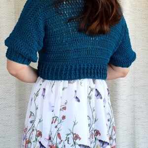 Cropped Cardi Crochet Cardigan Pattern - Etsy