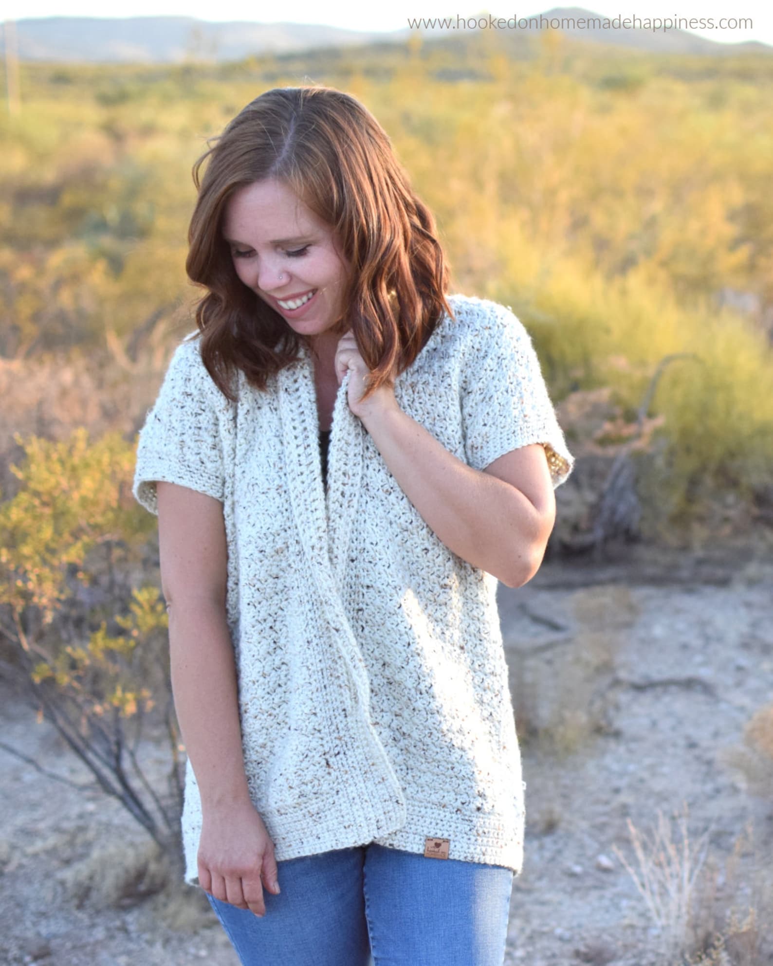 Tweed Cardigan Crochet Pattern - Etsy