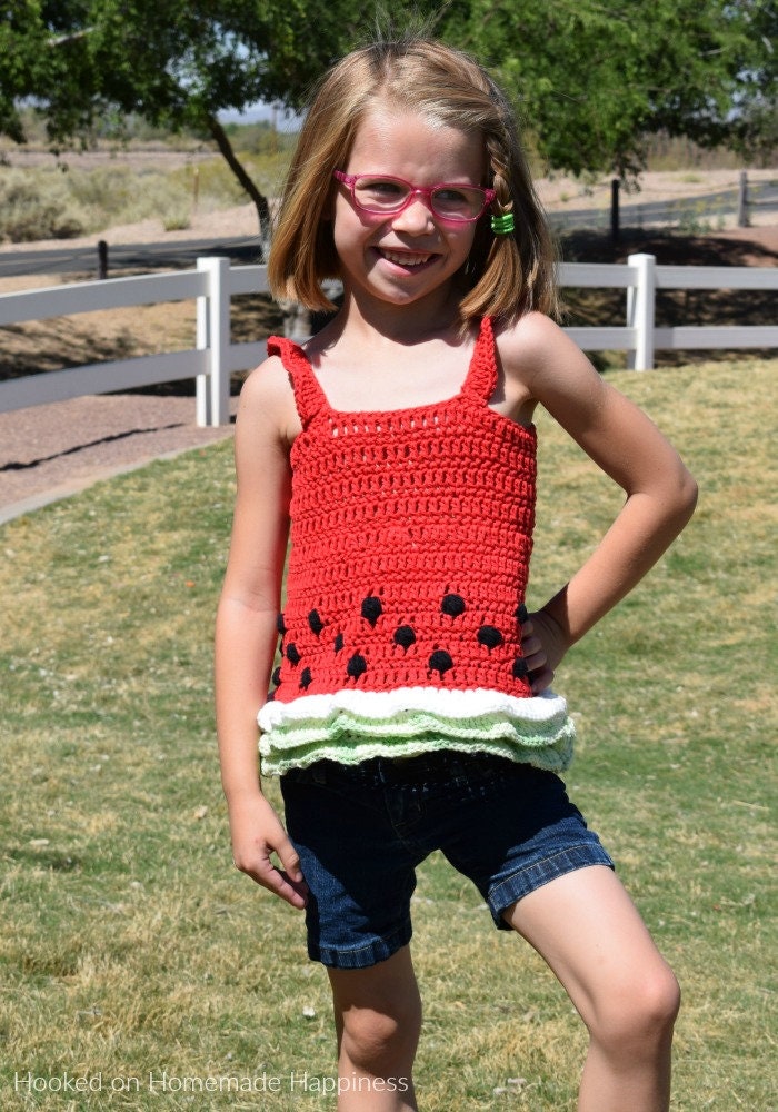 Watermelon Tank Top Crochet Pattern - Etsy