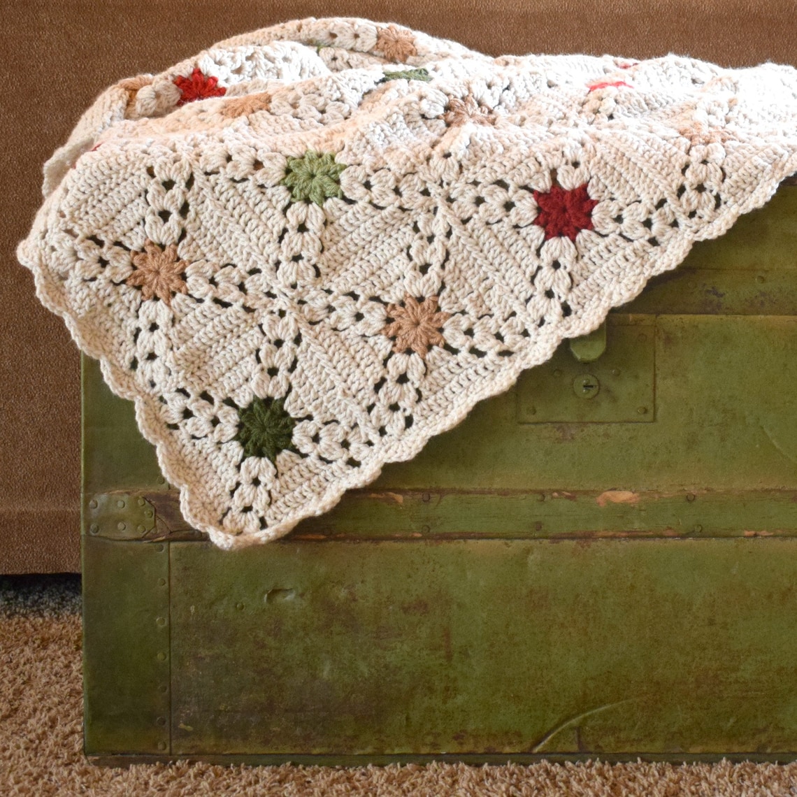 Country Christmas Afghan Crochet Pattern - Etsy
