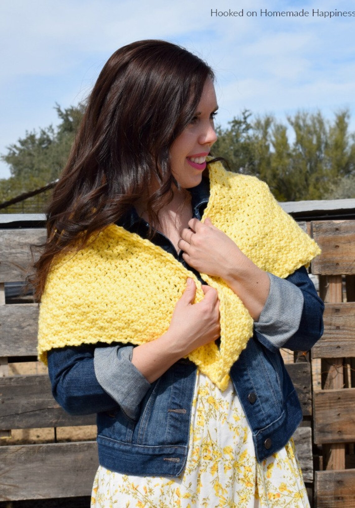 Lemon Peel Triangle Scarf Crochet Pattern - Etsy