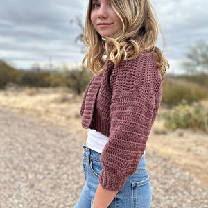 Cropped Cardi Crochet Cardigan Pattern - Etsy