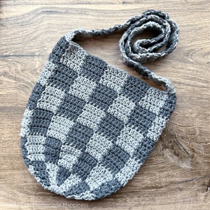 Checkerboard Bucket Bag Crochet Pattern - Etsy