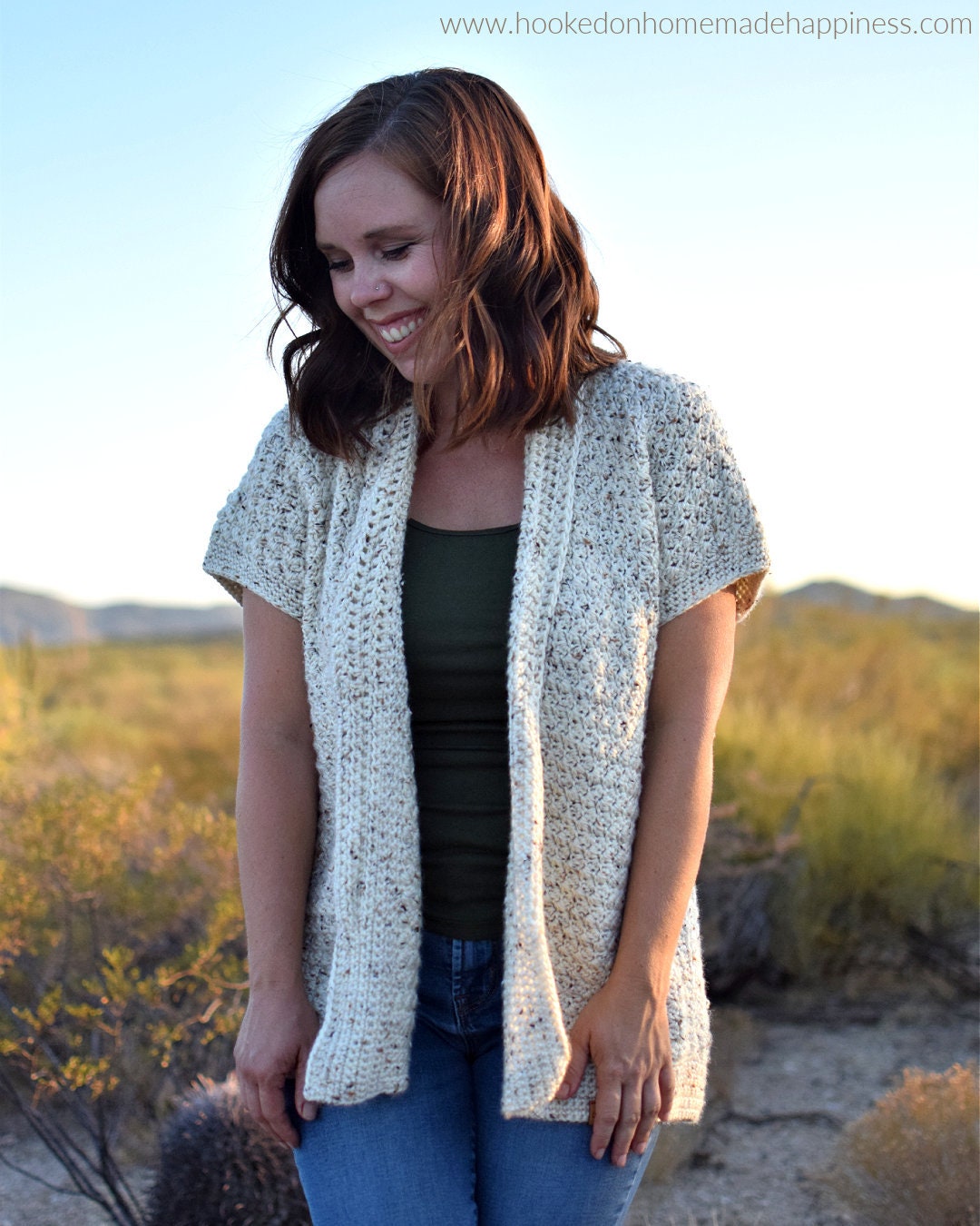 Tweed Cardigan Crochet Pattern - Etsy