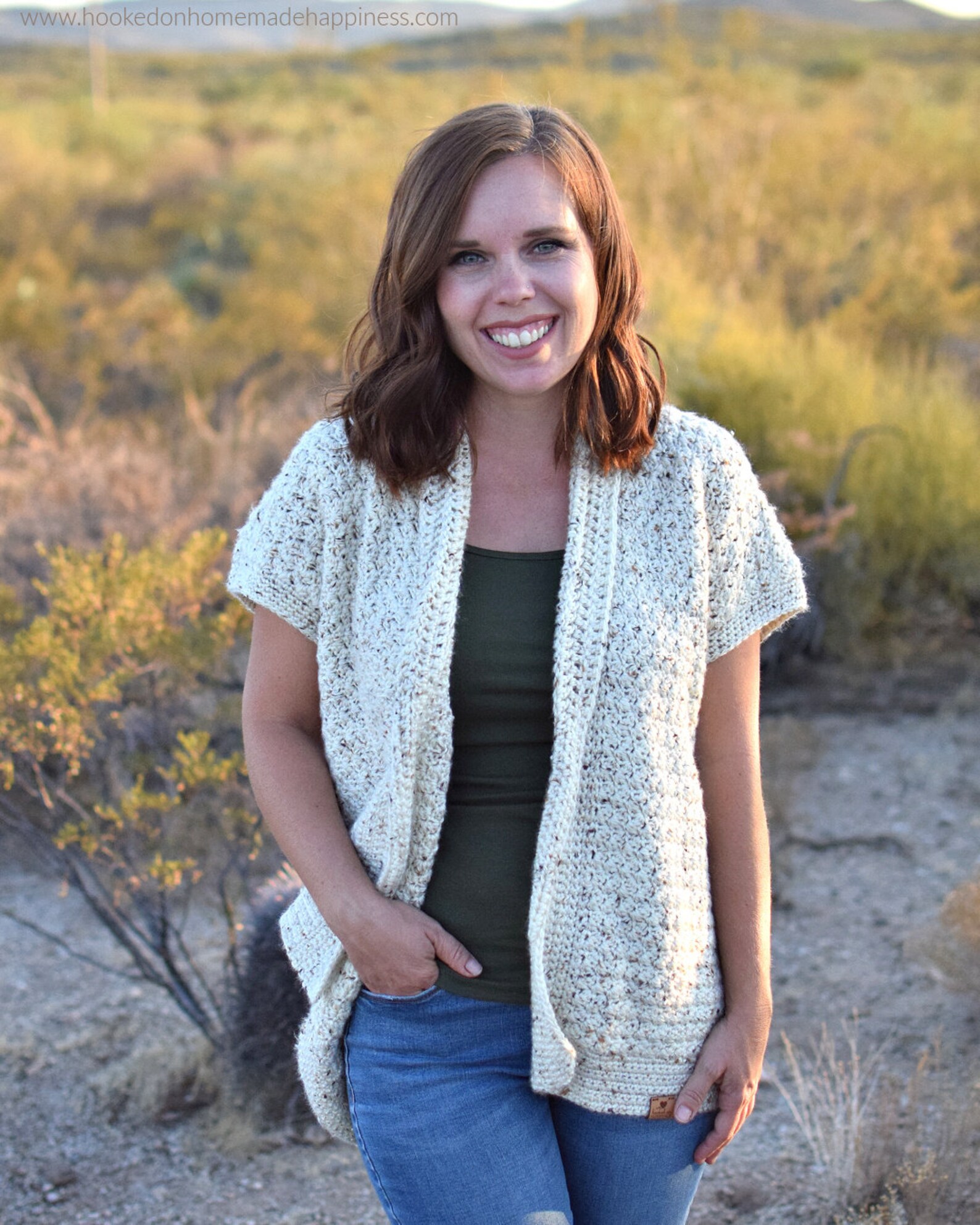 Tweed Cardigan Crochet Pattern - Etsy