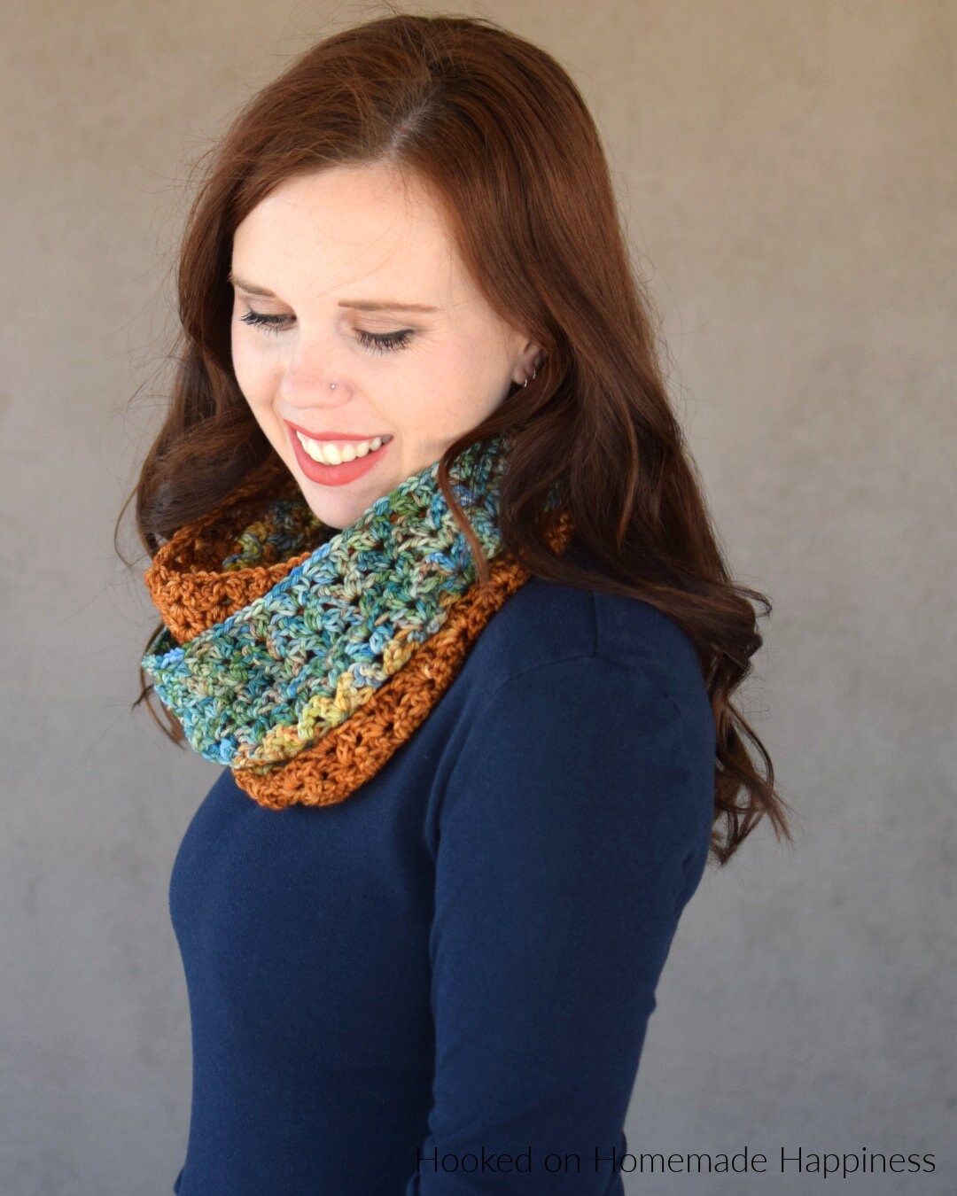 Autumn Stripes Infinity Scarf Pattern - Etsy