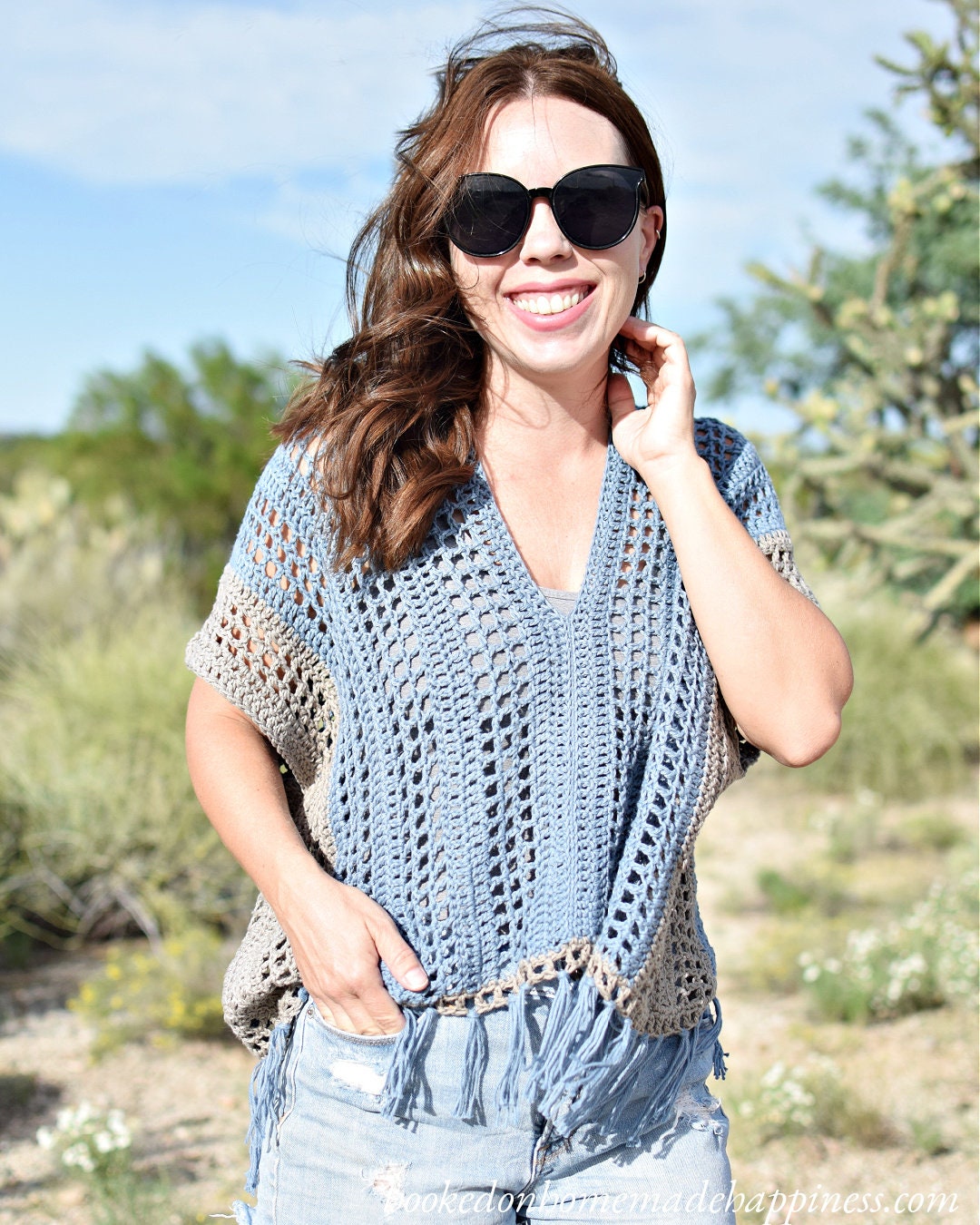 Spring Breeze Poncho Crochet Pattern - Etsy