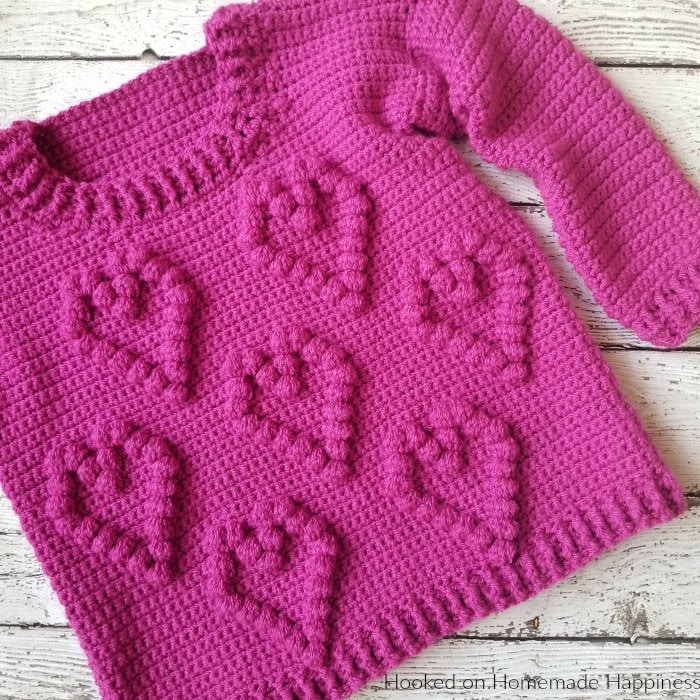 Sweetheart Sweater Crochet Pattern - Etsy