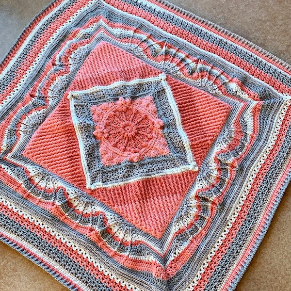 Mandala Crochet Blanket Pattern - Etsy